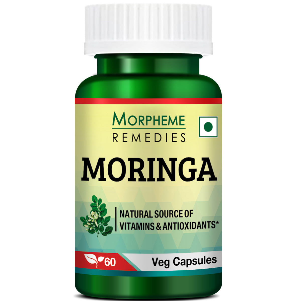 Moringa 500 mg - 60 Veg Capsules – Morpheme Remedies